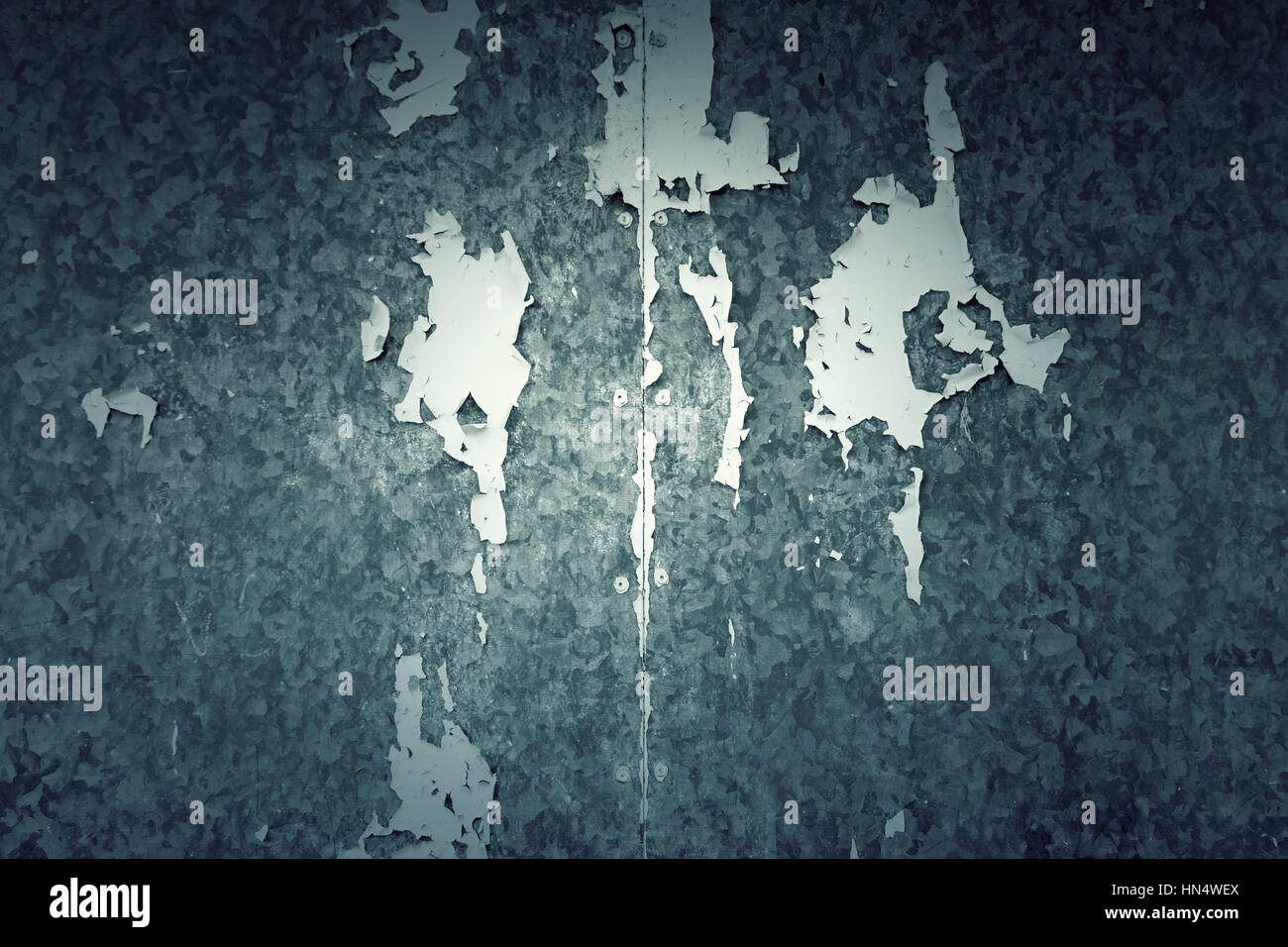 Metal wall protection, detail from a closed metal ottoman, security ...