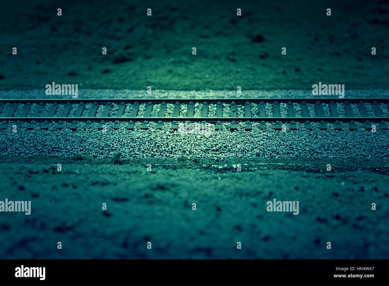 Track vegetation model train, transportation Stock Photo - Alamy
