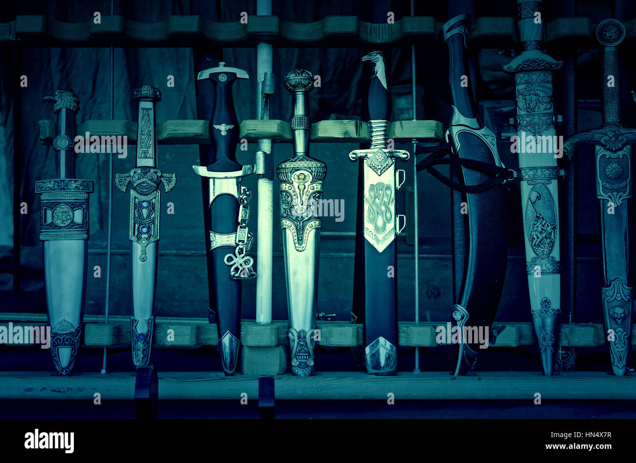 Sword silver medieval symbols hi-res stock photography and images - Alamy