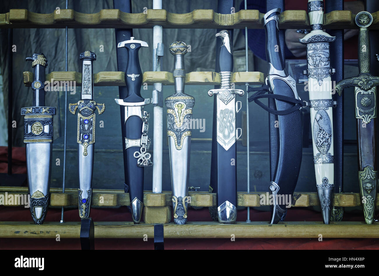 Sword silver medieval symbols hi-res stock photography and images - Alamy