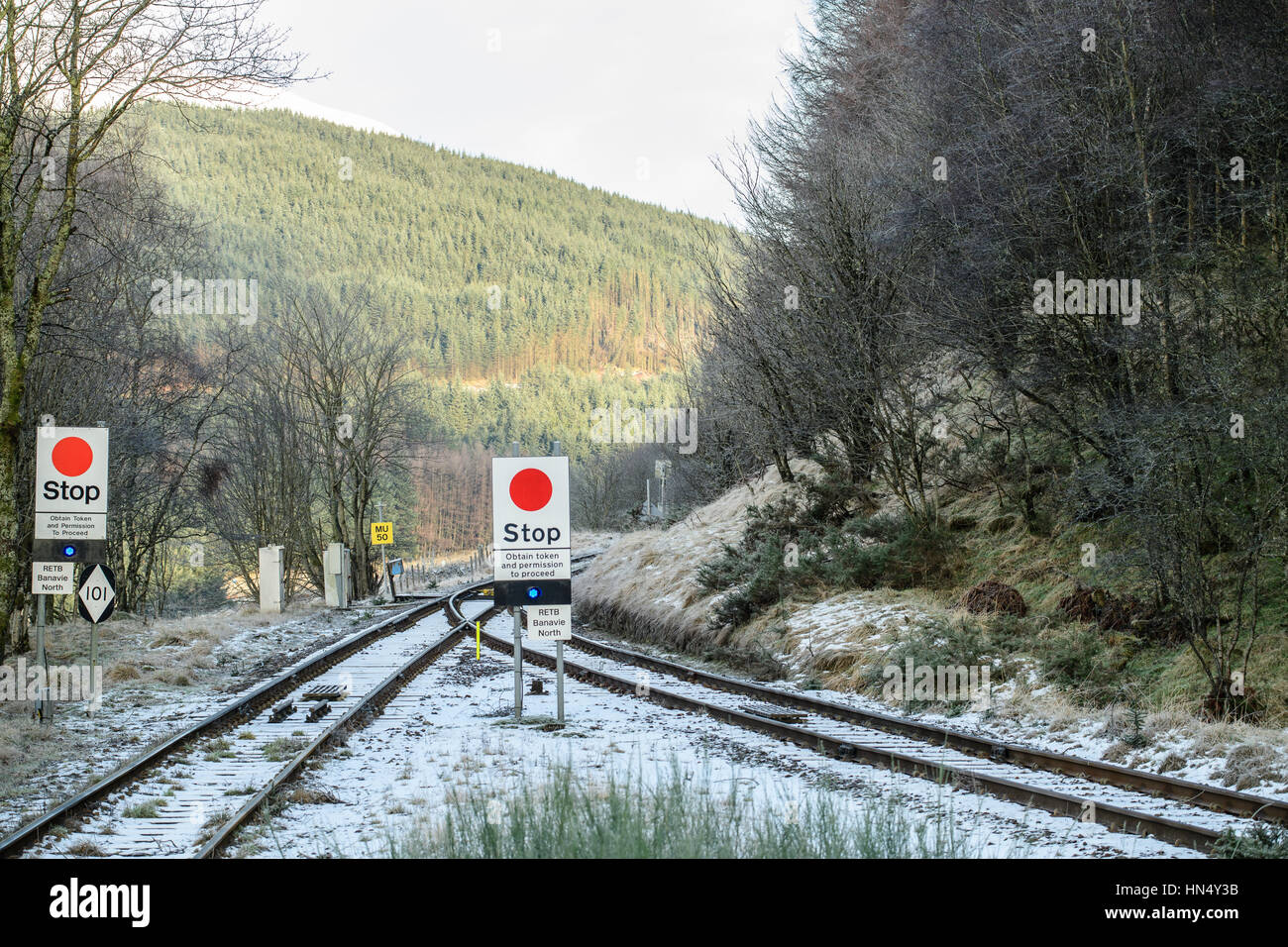 Upper Tyndrum rail station, scottish highllands, Britain Stock Photo ...
