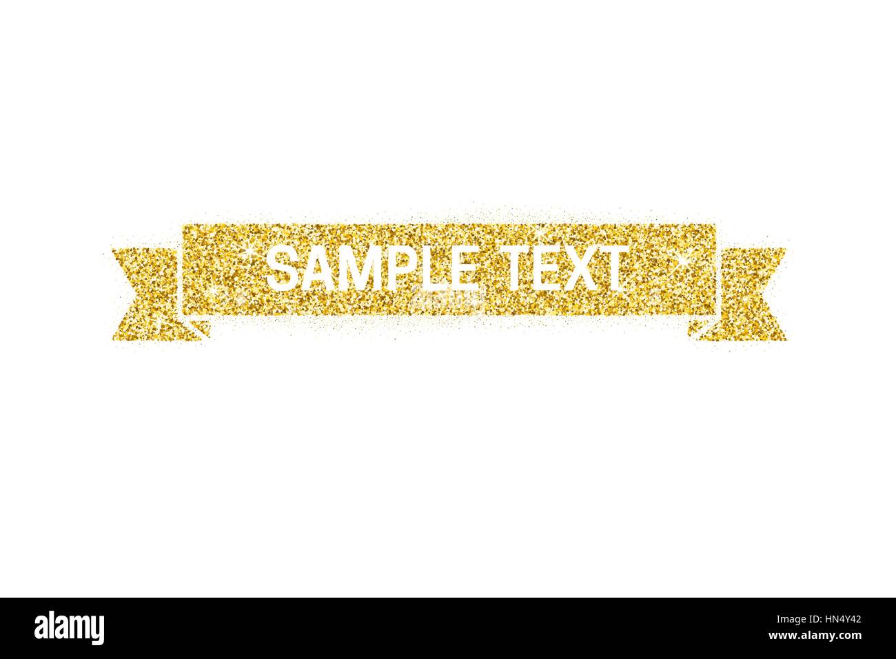 Gold glitter label hi-res stock photography and images - Alamy