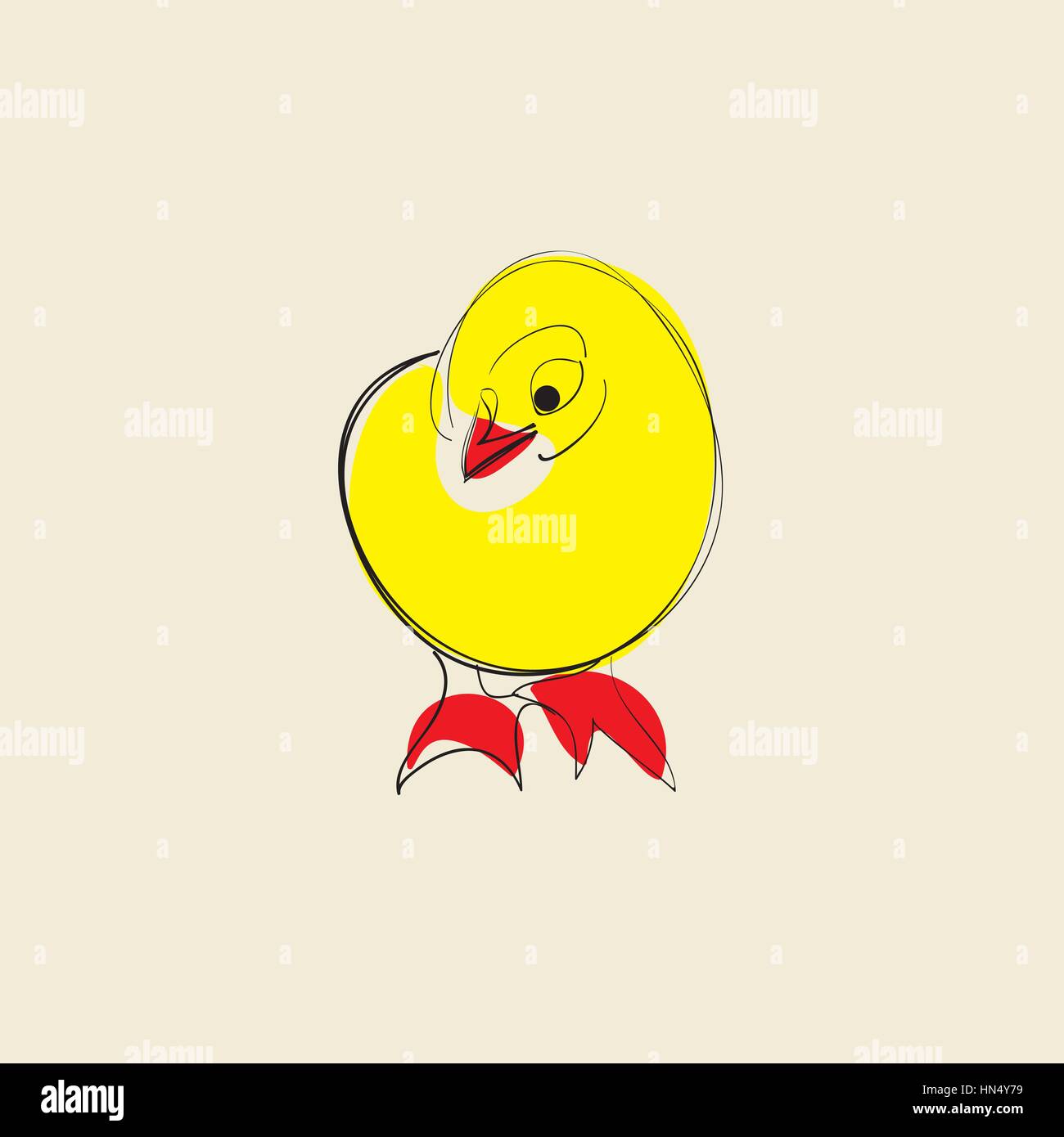 Cartoon chicken chicken drawing hi-res stock photography and images - Alamy