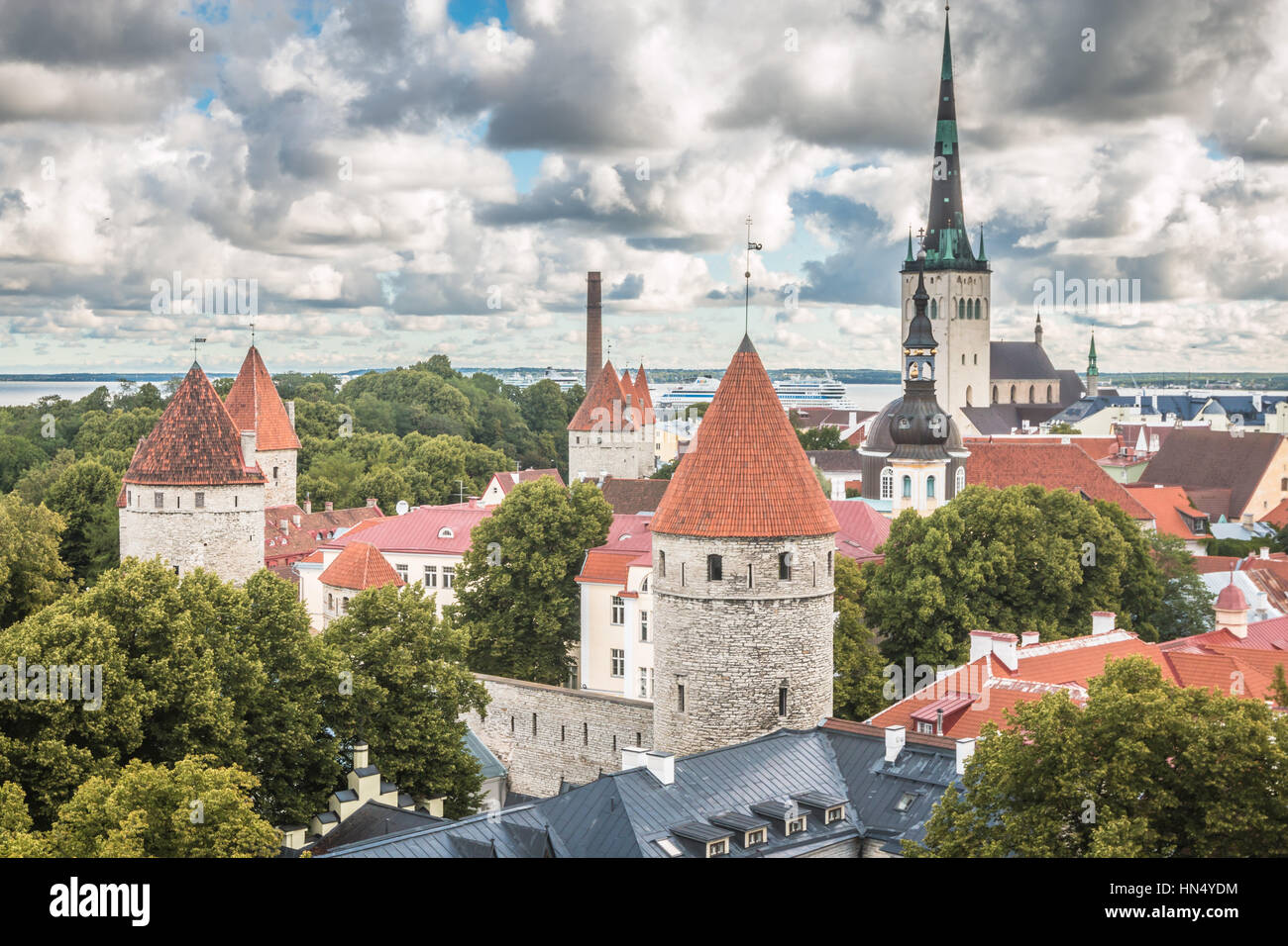 Rooftop view tallinn hi-res stock photography and images - Alamy