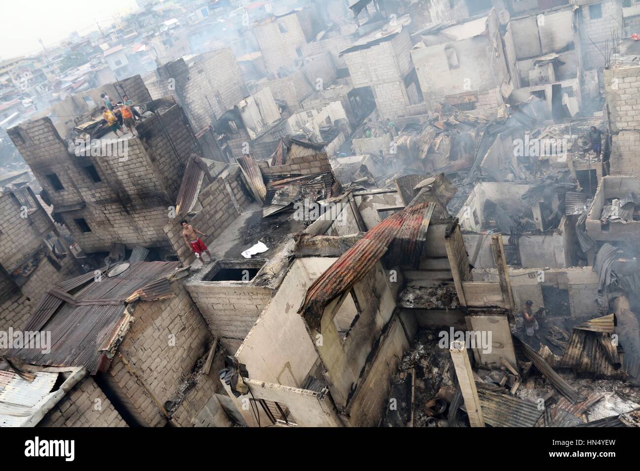 Manila, Philippines. 08th Feb, 2017. The ruins of more than 1,100 ...