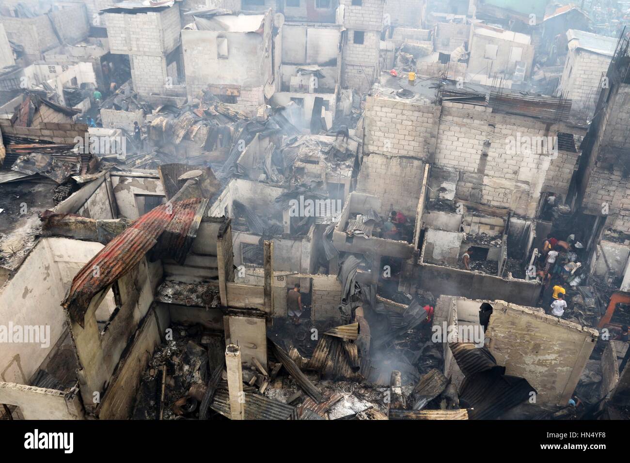 Manila, Philippines. 08th Feb, 2017. The ruins of more than 1,100 ...