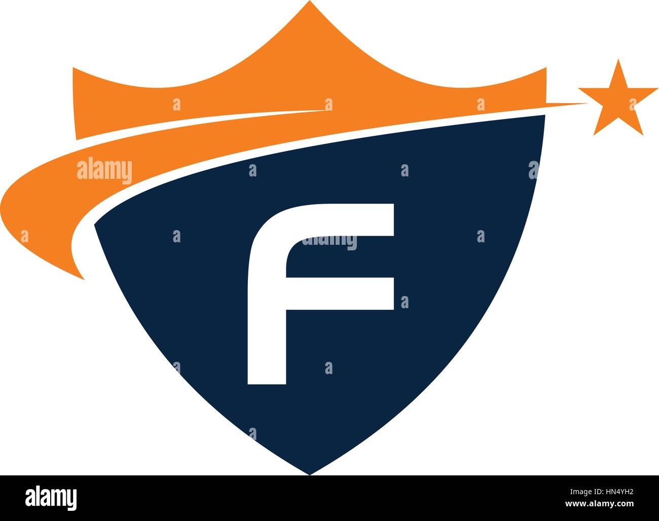 Star Swoosh Letter F Stock Vector Image & Art - Alamy