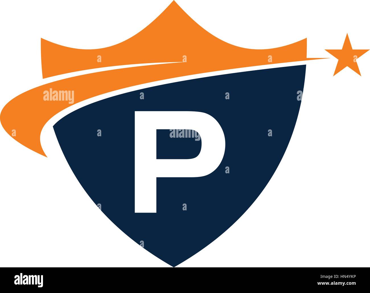 Star Swoosh Letter P Stock Vector Image & Art - Alamy
