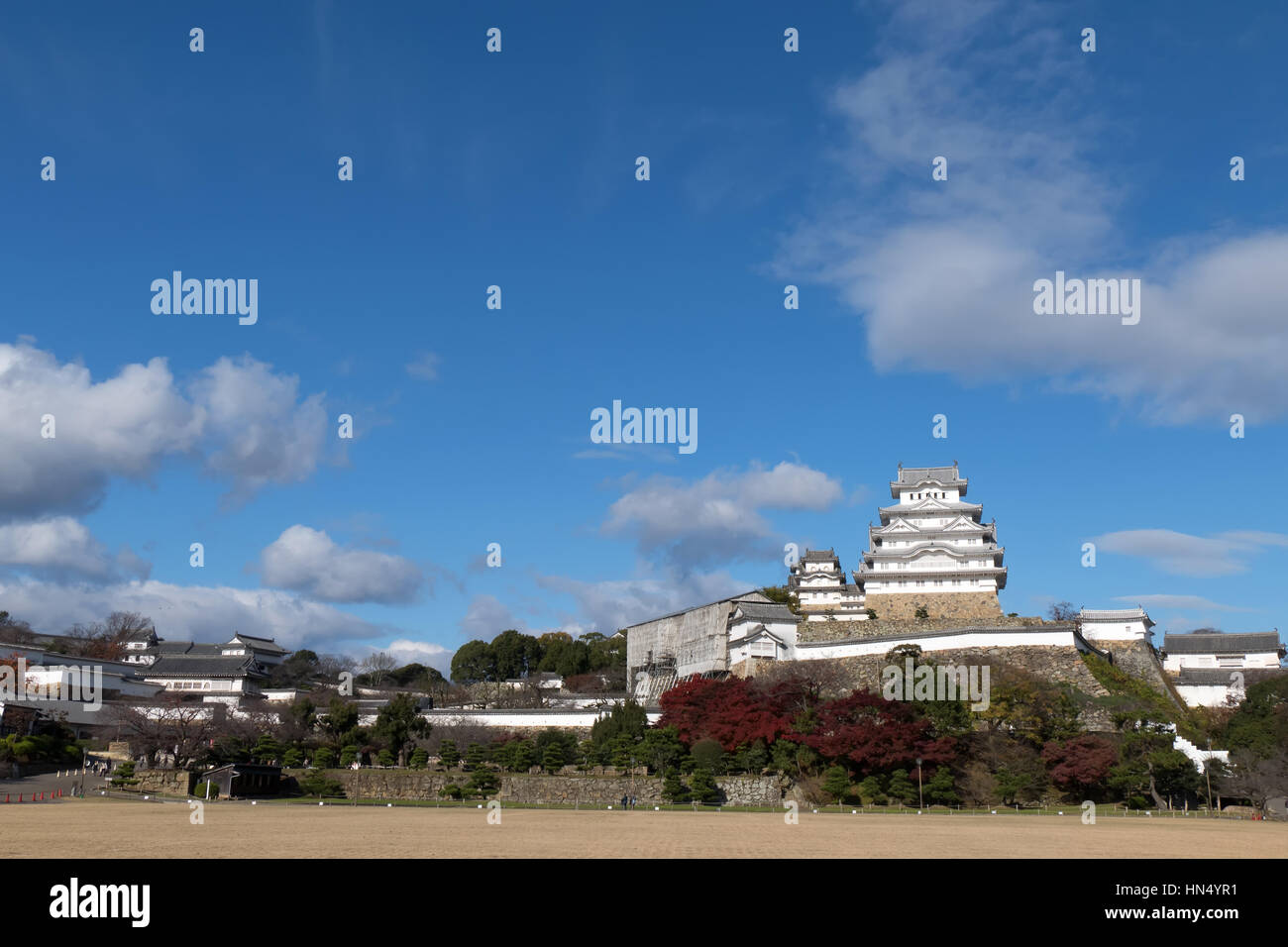 Himeji castle, a Japanese complex located in Himeji, Japan, Asia. Asian ...
