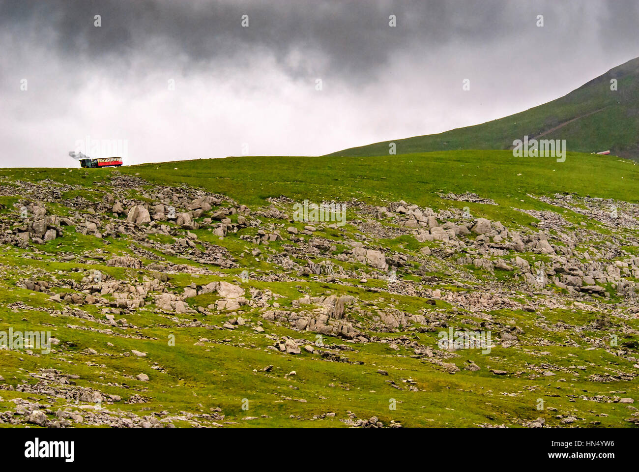 Snowdon mountain railway steam train hi-res stock photography and images - Alamy