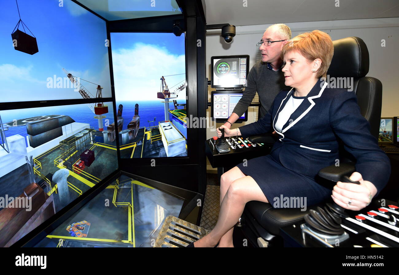 Crane simulator during hi-res stock photography and images - Alamy