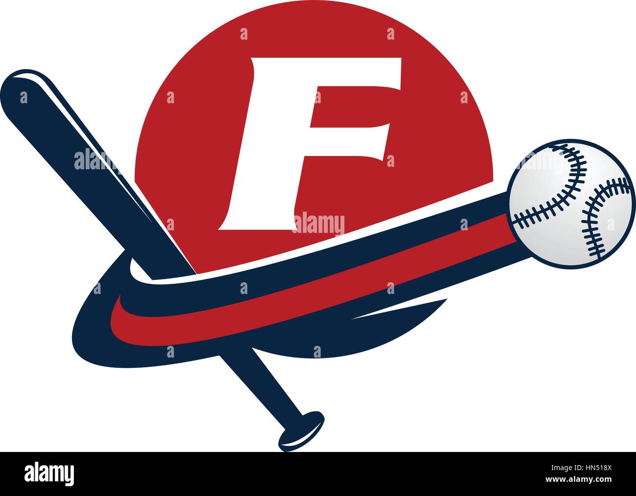 Base Ball Letter F Stock Vector Image & Art - Alamy