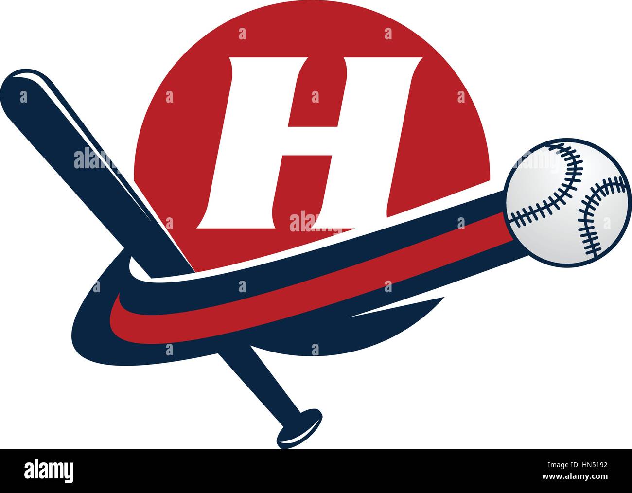 Base Ball Letter H Stock Vector Image & Art - Alamy