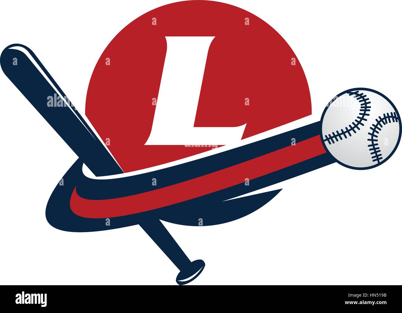 Base Ball Letter L Stock Vector Image & Art - Alamy