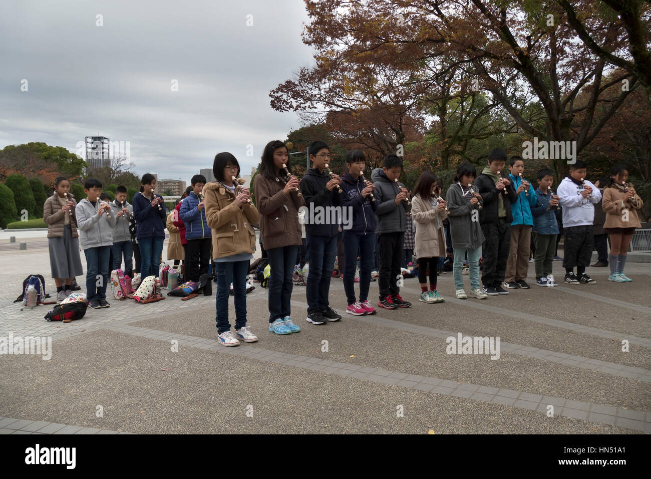 The Children's Peace Monument in the Peace Memorial Park, Hiroshima ...