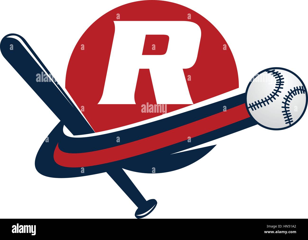 Base Ball Letter R Stock Vector Image & Art - Alamy