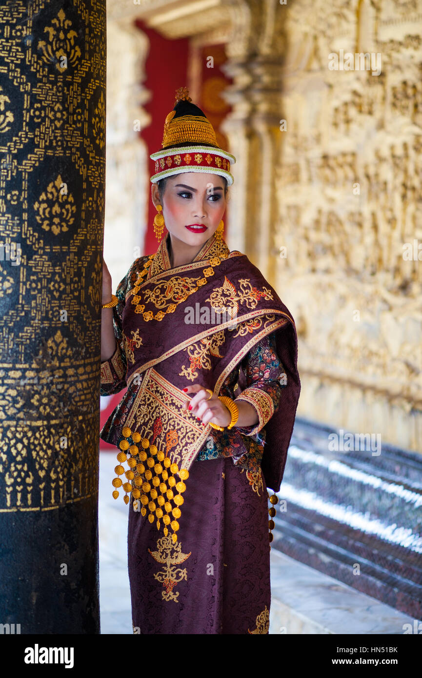 Traditional lao costume hi-res stock photography and images - Alamy