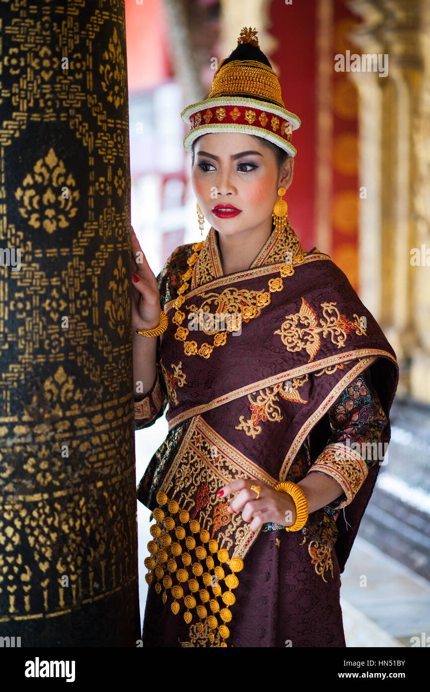 Traditional lao costume hi-res stock photography and images - Alamy