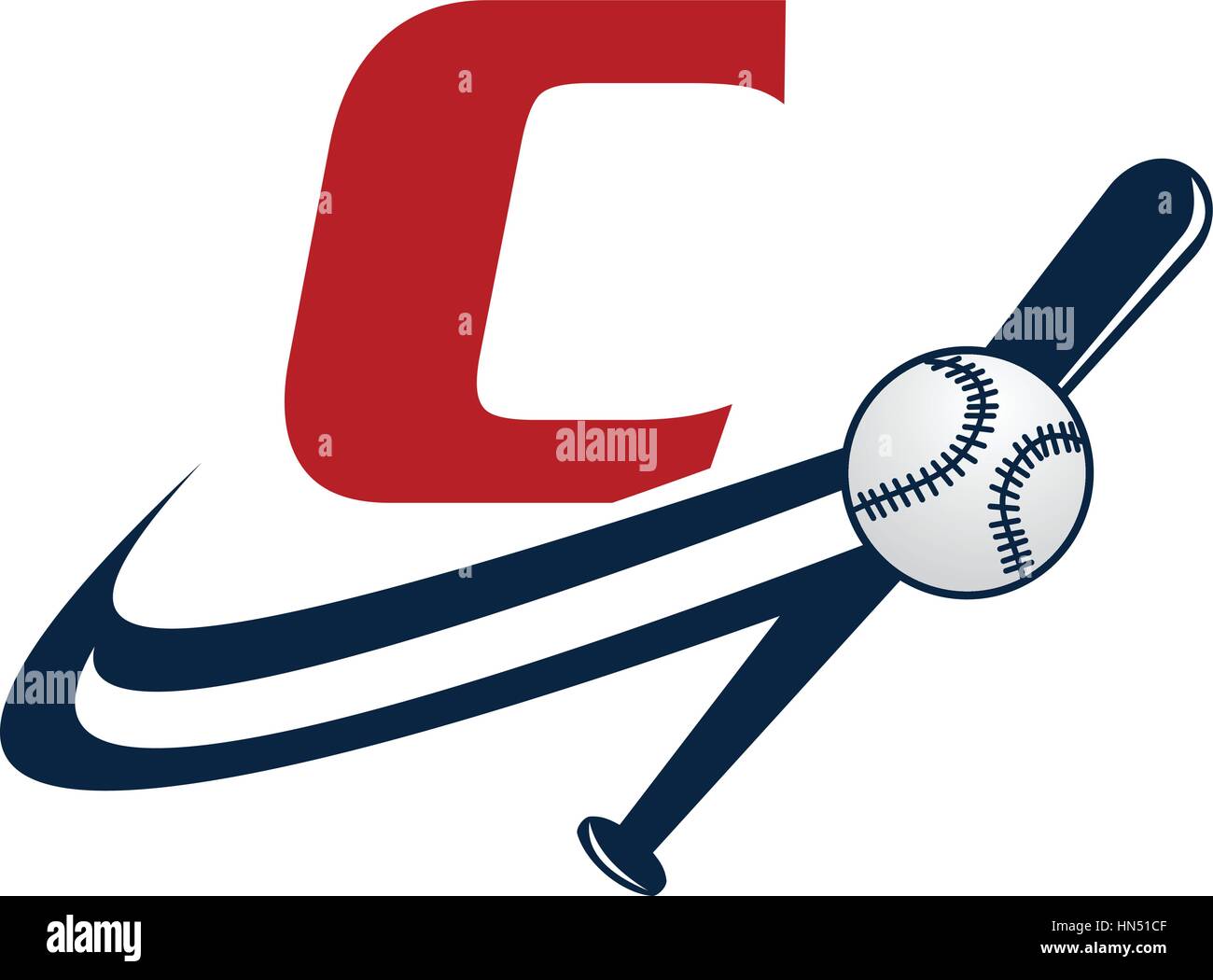 Base Ball Letter C Stock Vector Image & Art - Alamy