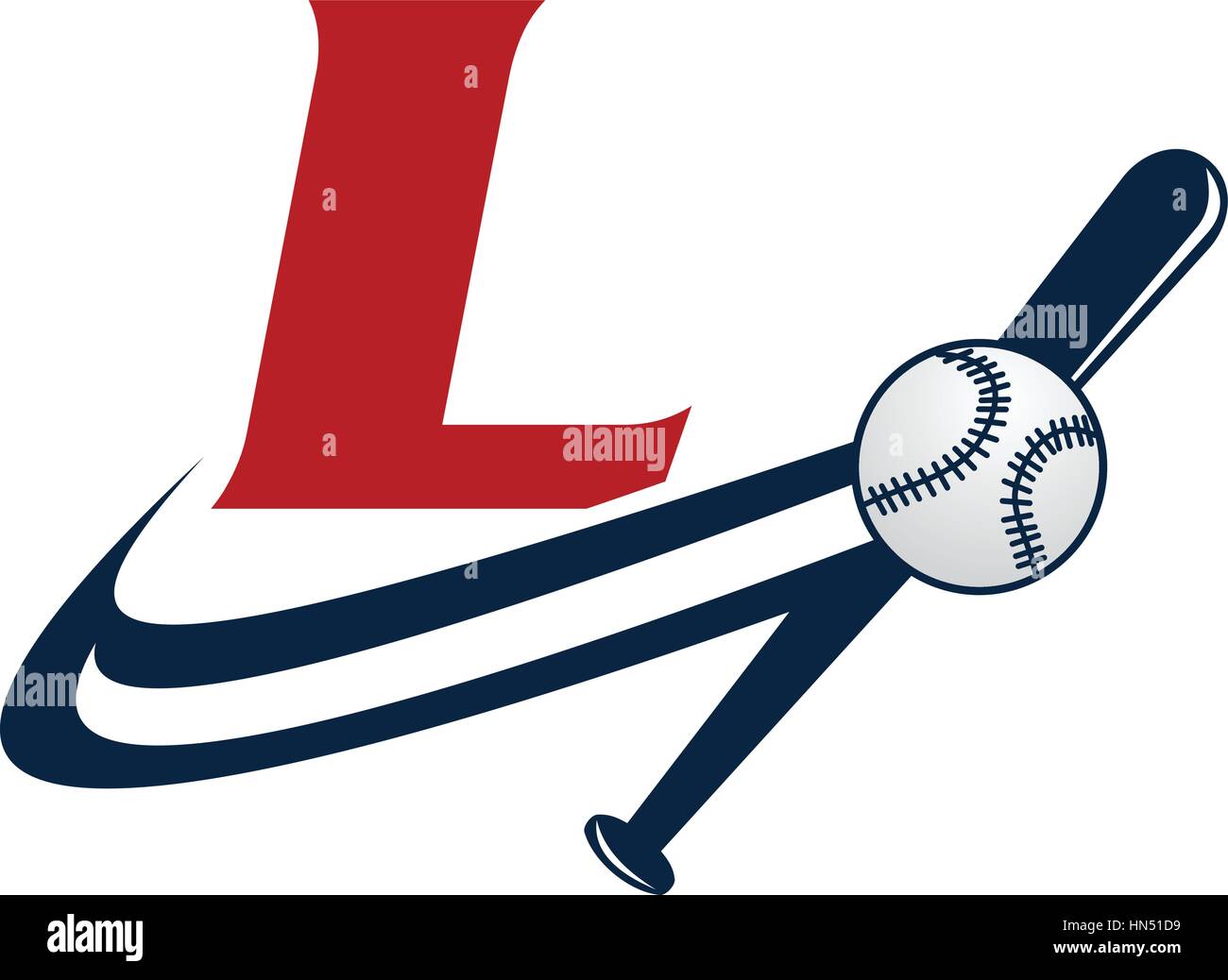 Base Ball Letter L Stock Vector Image & Art - Alamy