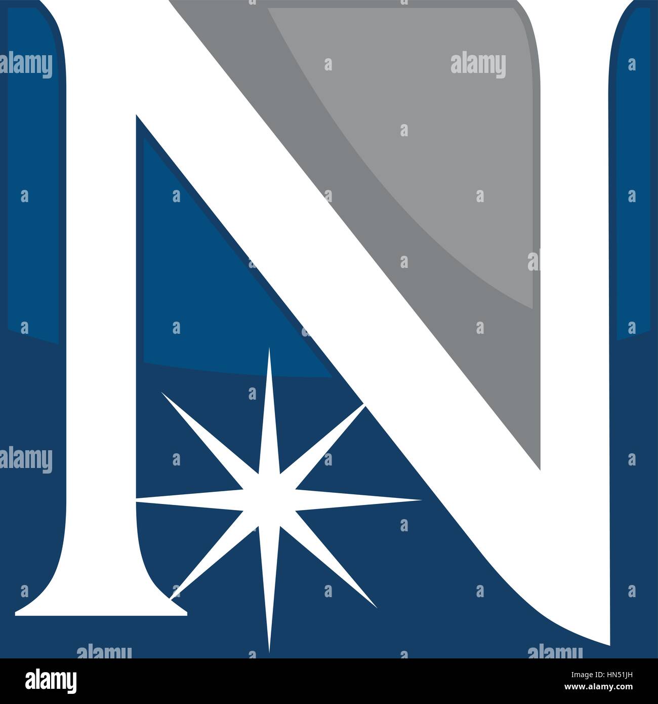 Star Swoosh Letter N Stock Vector Image & Art - Alamy