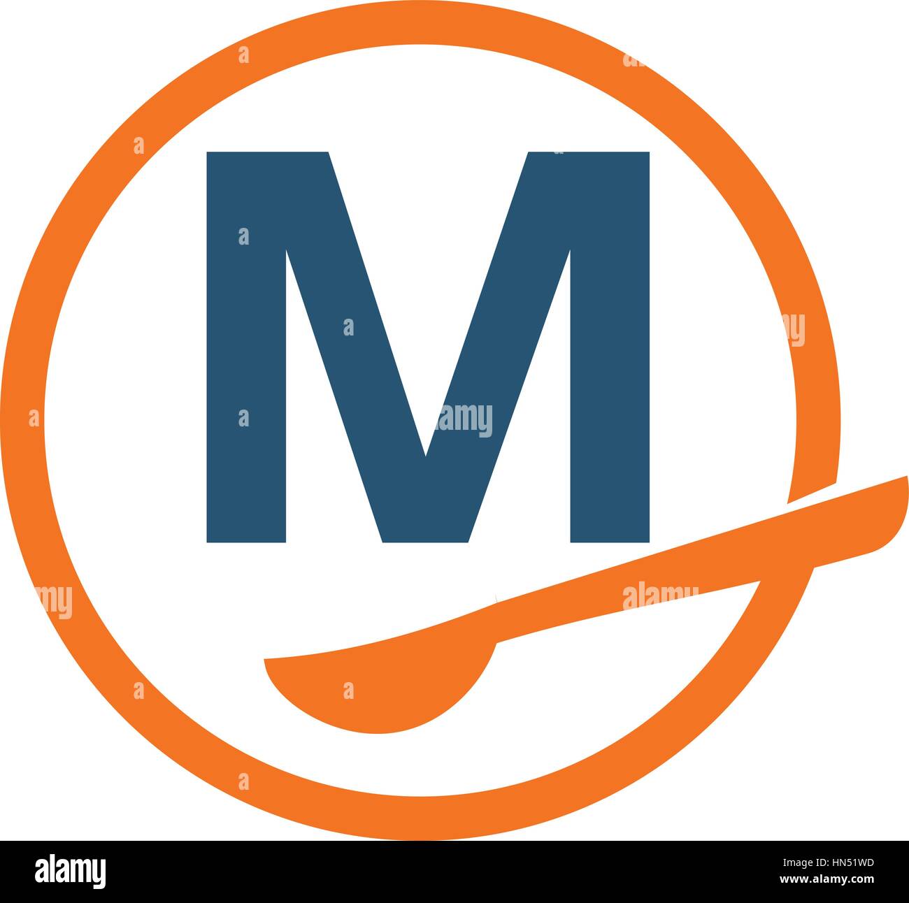 Letter m spoon Stock Vector Images - Alamy