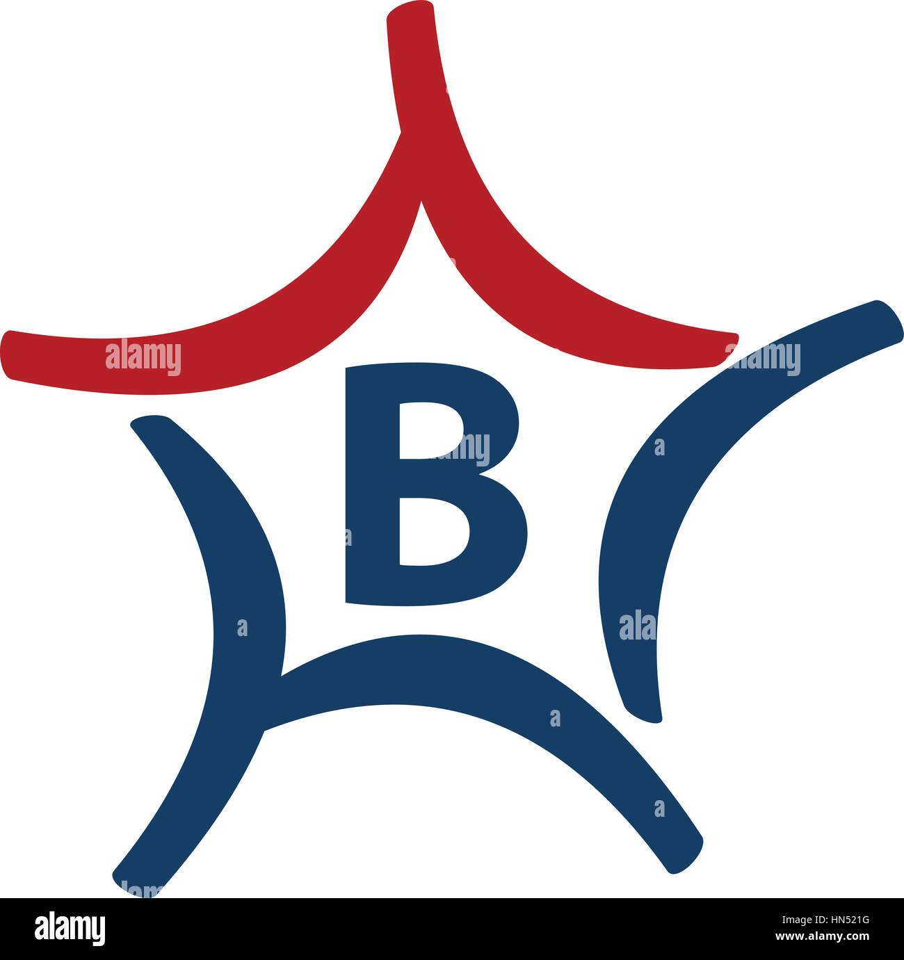 Star Letter B Stock Vector Image & Art - Alamy