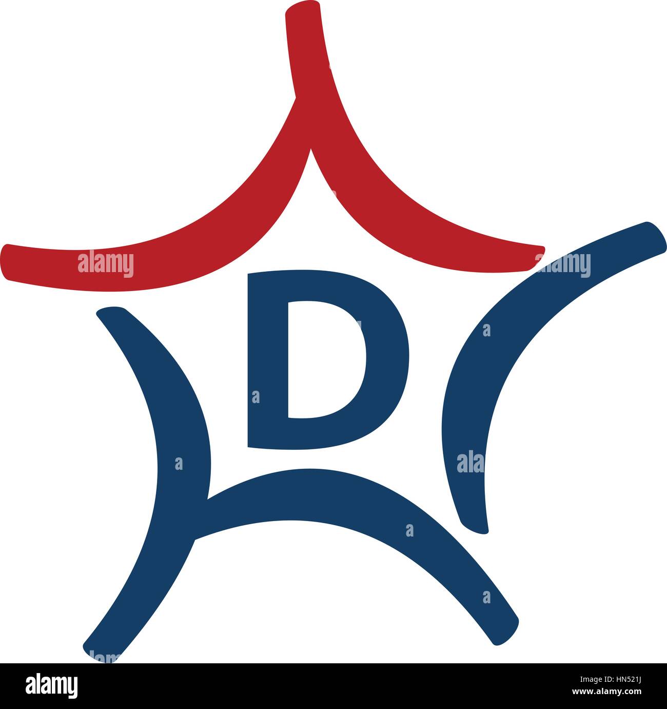 Star Letter D Stock Vector Image & Art - Alamy