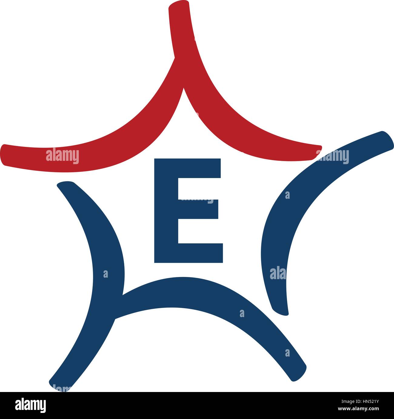 Star Letter E Stock Vector Image & Art - Alamy