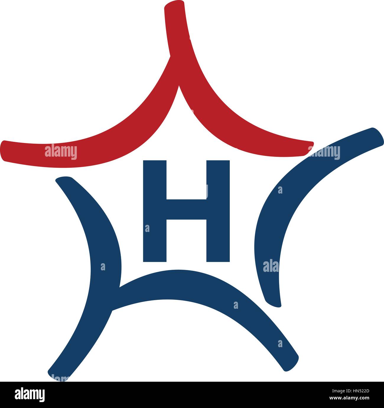 Star Letter H Stock Vector Image & Art - Alamy