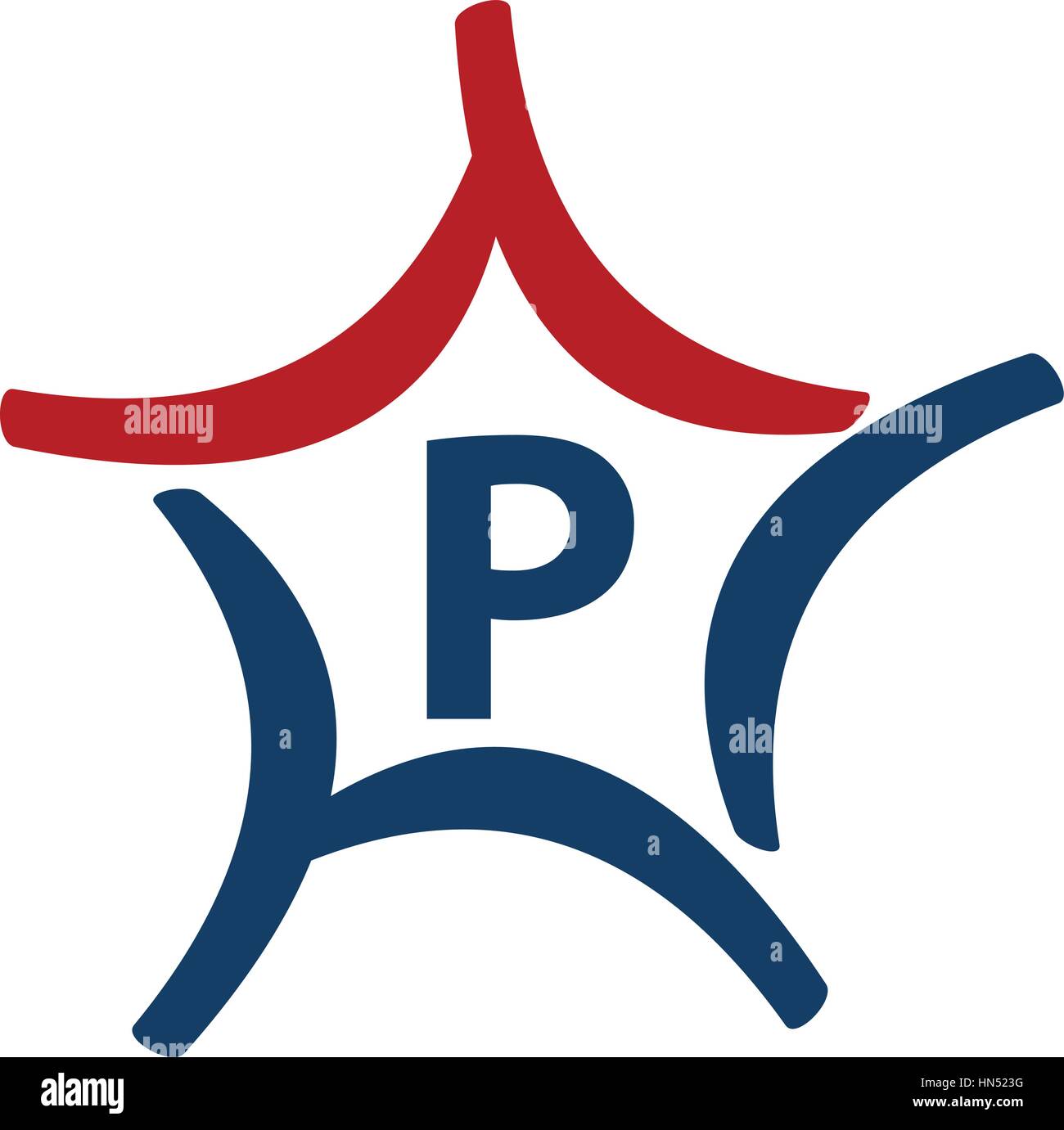 Star Letter P Stock Vector Image & Art - Alamy