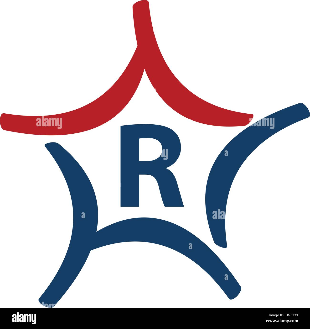 Star Letter R Stock Vector Image & Art - Alamy