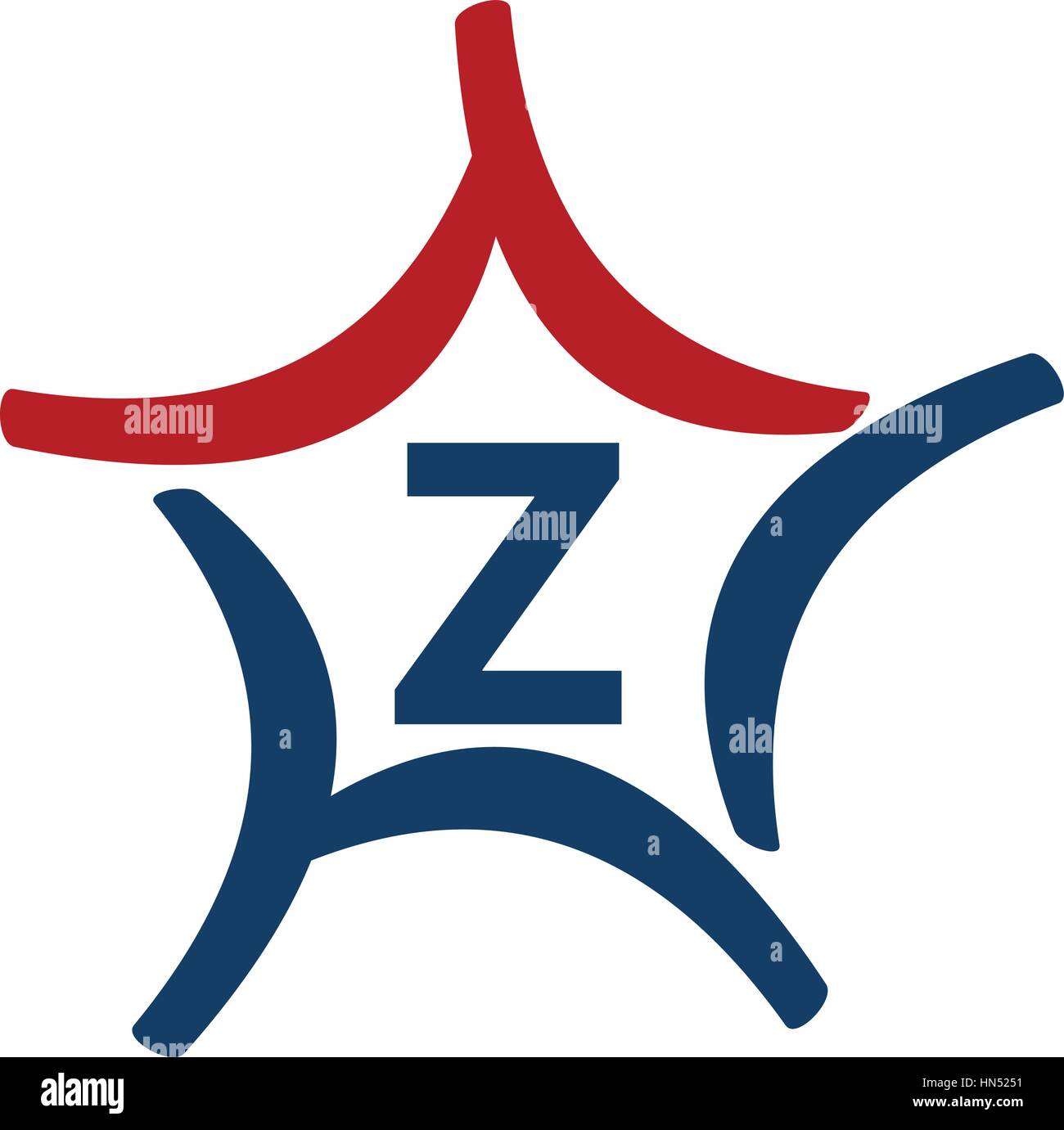 Star Letter Z Stock Vector Image & Art - Alamy
