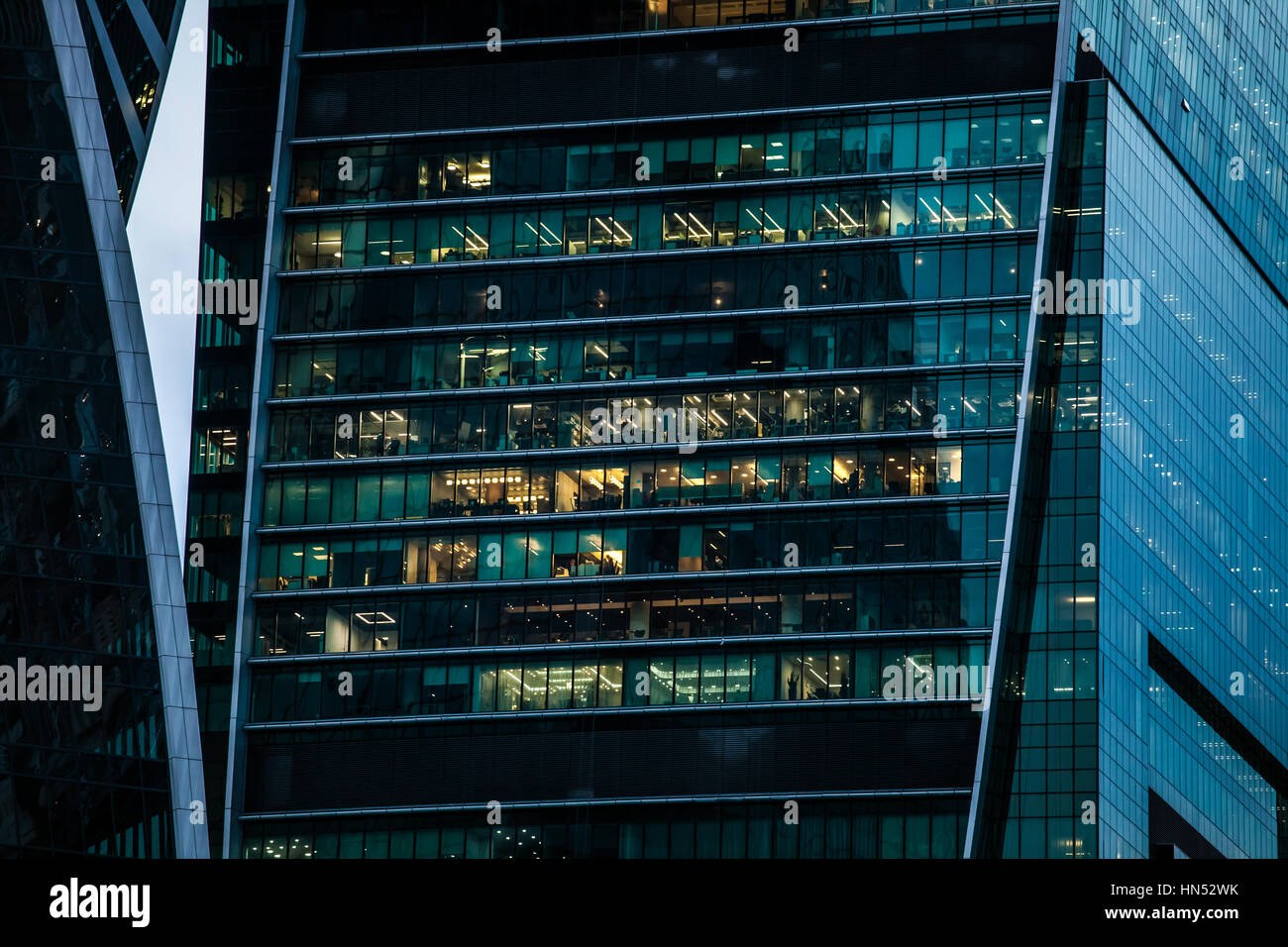 Skyscraper with office windows Stock Photo - Alamy