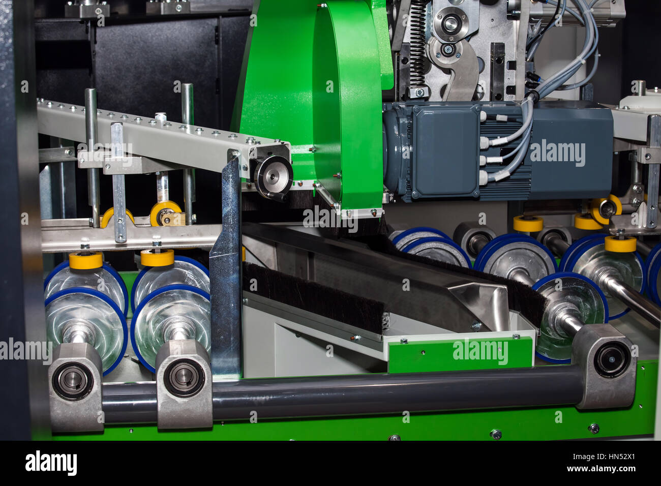 Wrapping machine view Stock Photo - Alamy