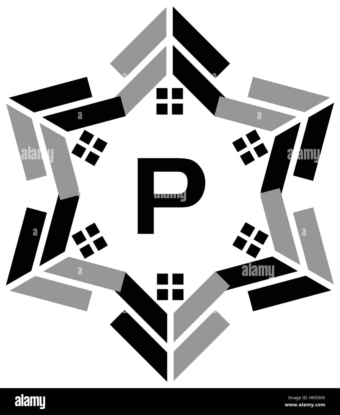 P p window logo Stock Vector Images - Alamy