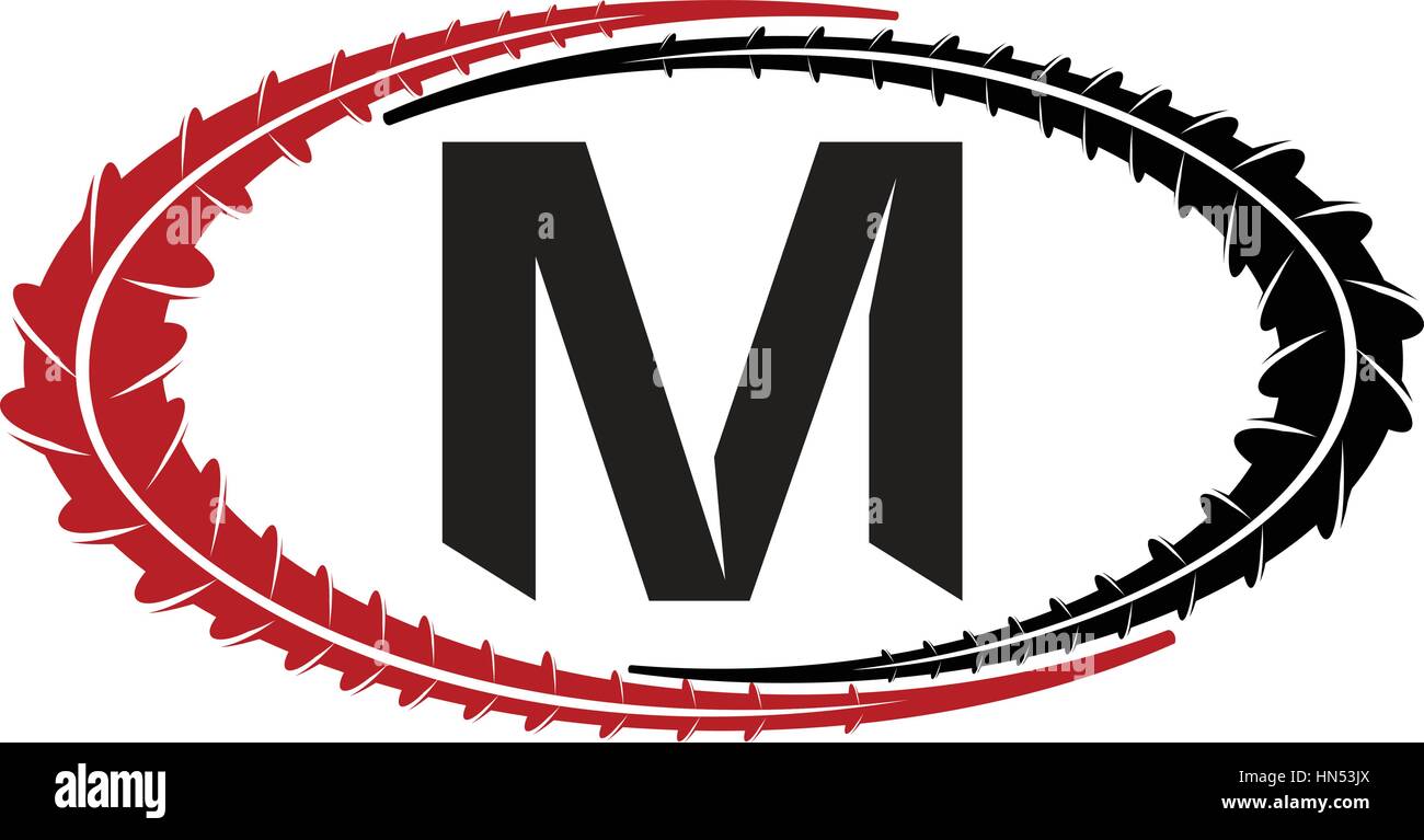 Steel Supply Initial M Stock Vector Image & Art - Alamy