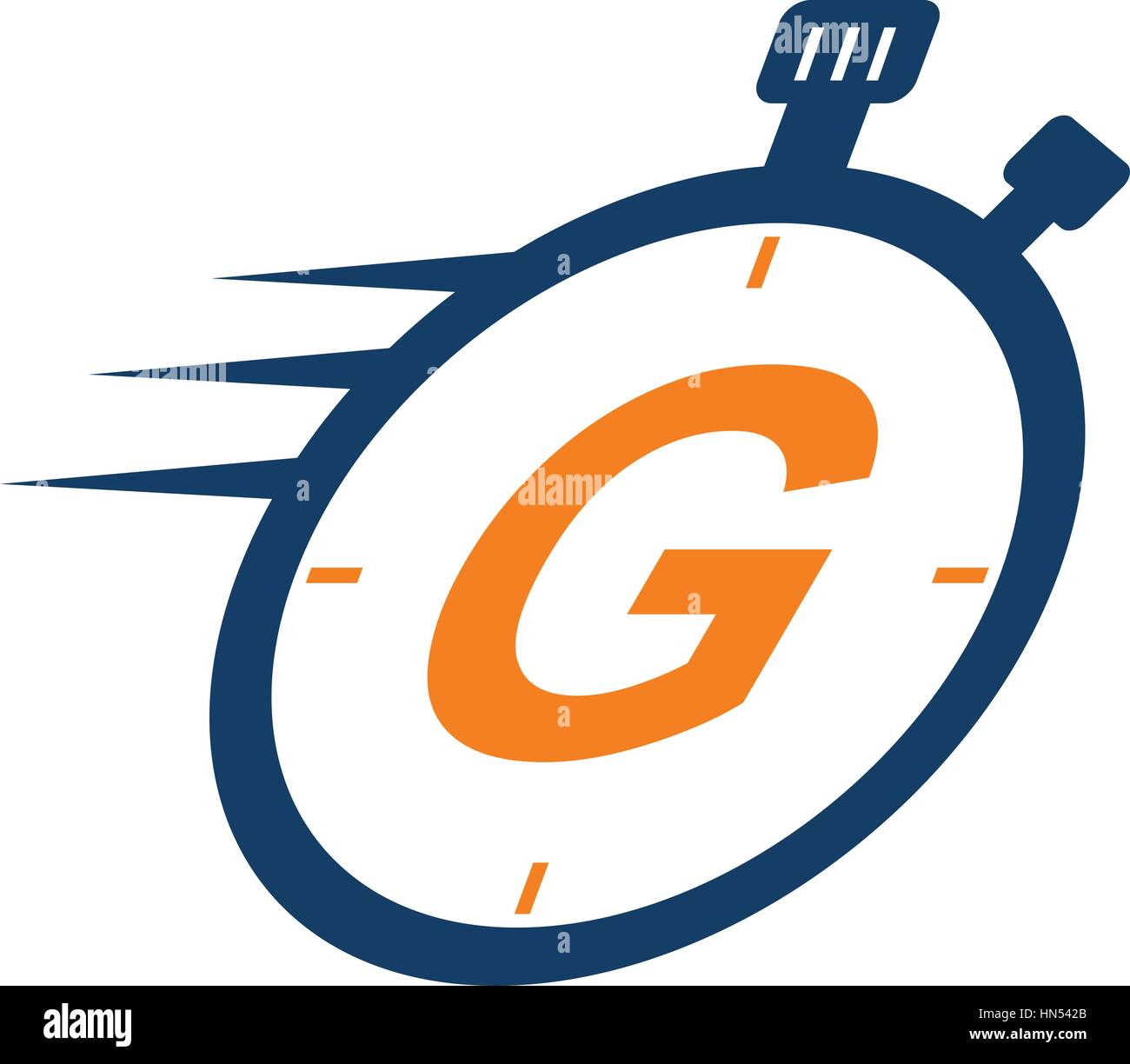 Stopwatch Logo Letter G Stock Vector Image & Art - Alamy