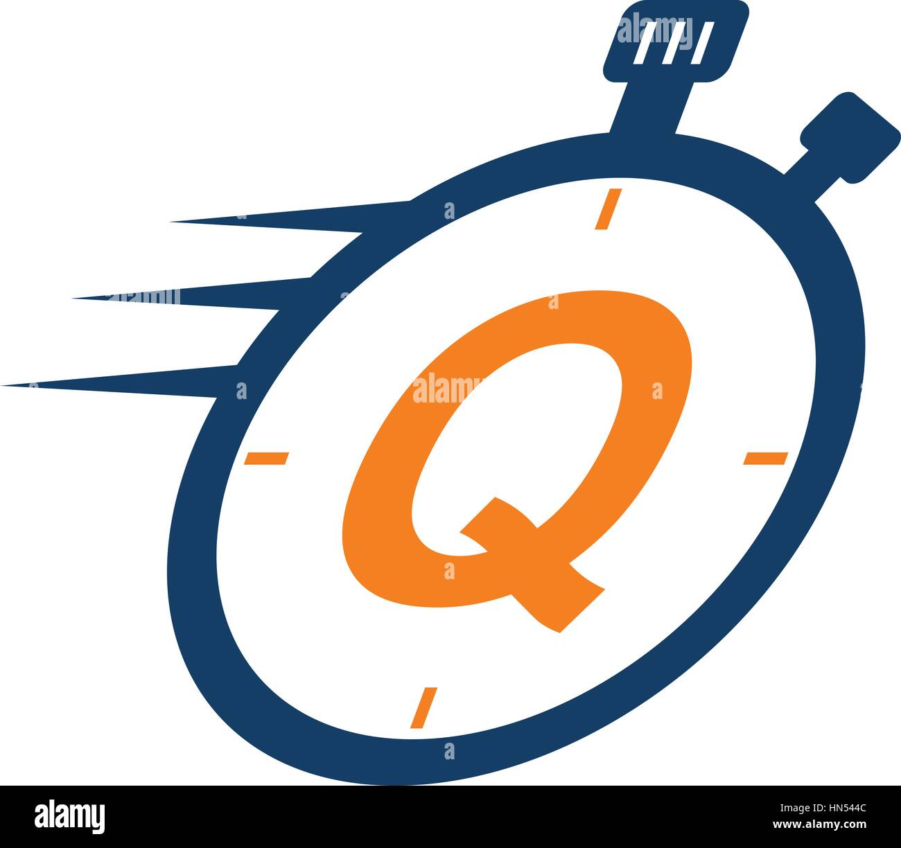 Stopwatch Logo Letter Q Stock Vector Image & Art - Alamy