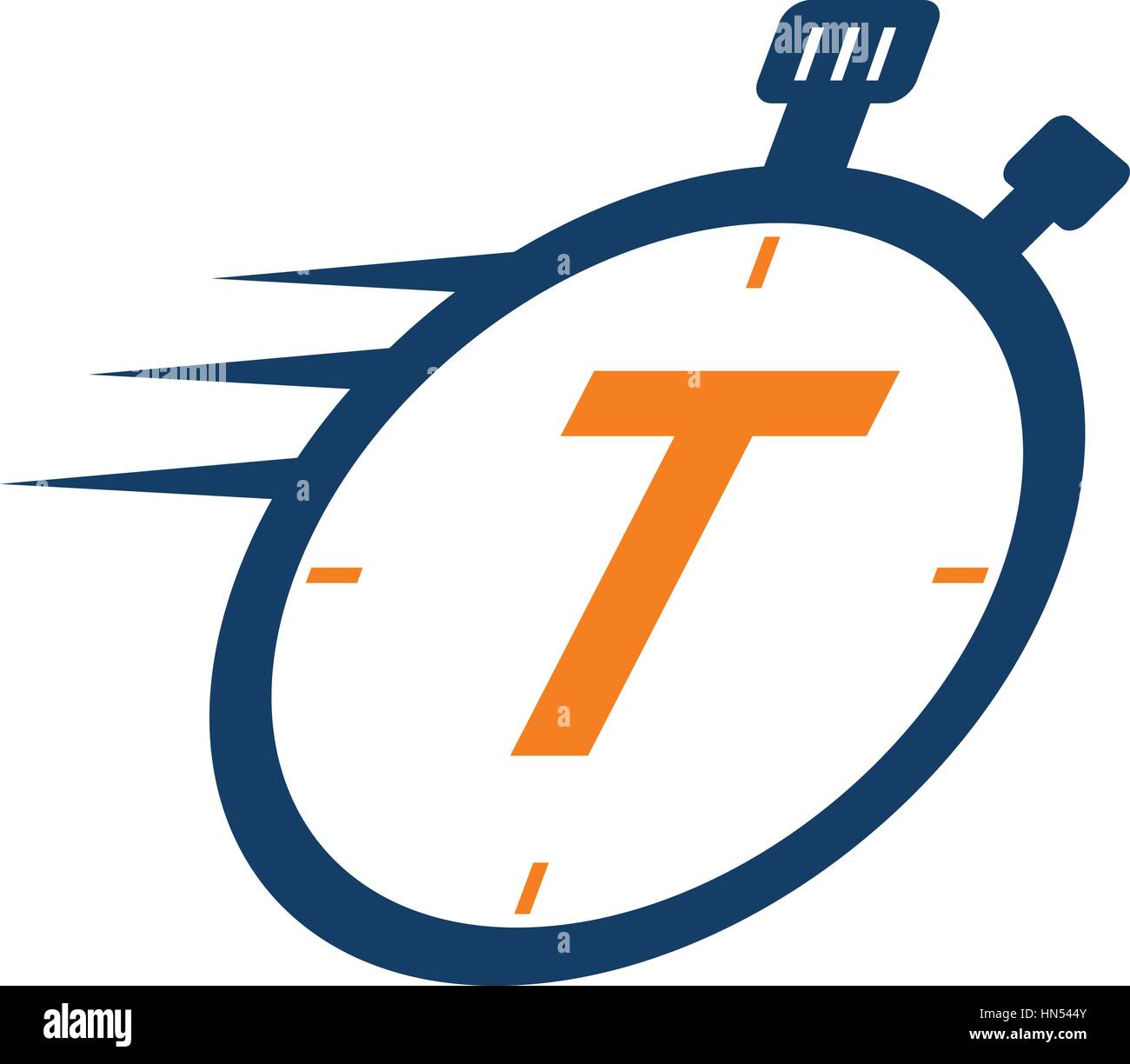 Stopwatch Logo Letter T Stock Vector Image & Art - Alamy