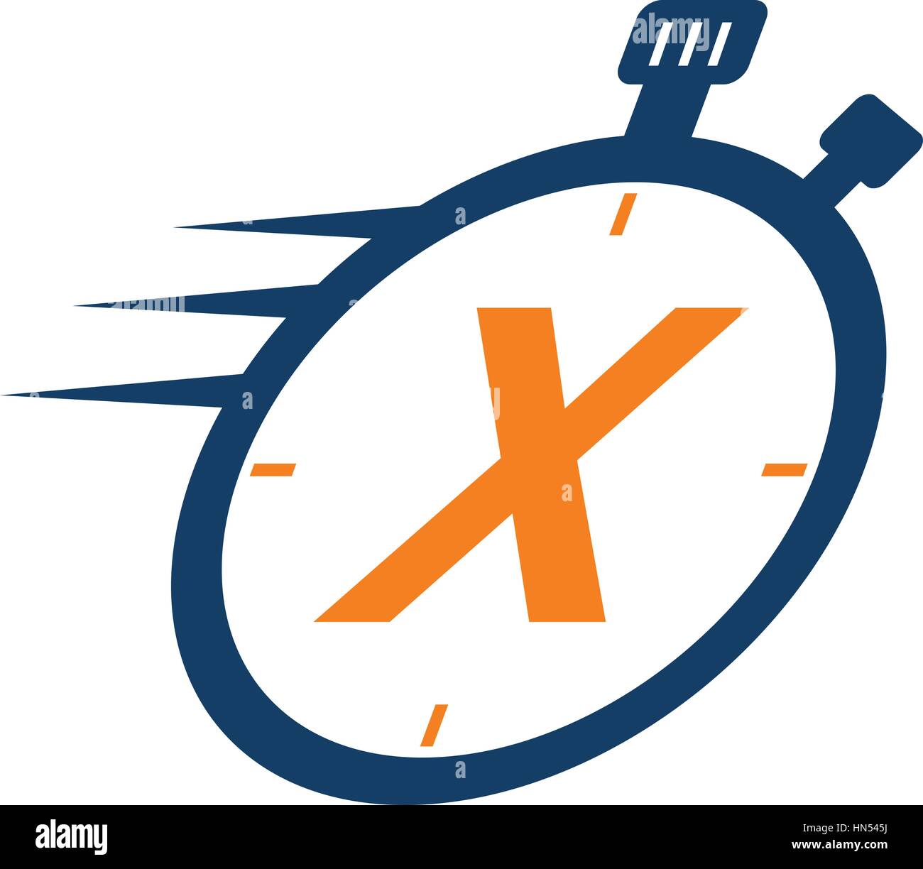 Stopwatch Logo Letter X Stock Vector Image & Art - Alamy
