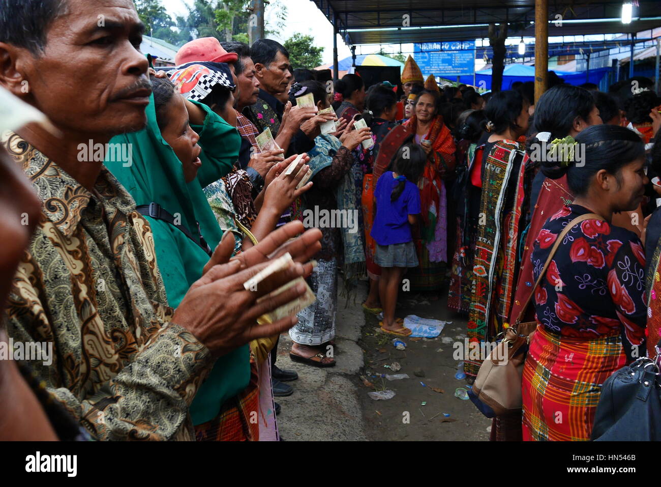 Bataknese traditional funeral, Lake Toba, North Sumatra, Indonesia ...