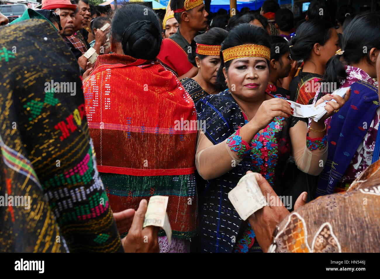 Bataknese traditional funeral, Lake Toba, North Sumatra, Indonesia ...