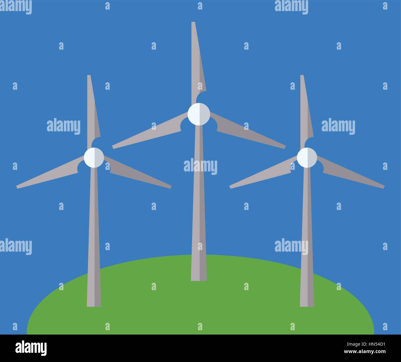 wind turbine renewable energy or electricity sources icon image vector ...