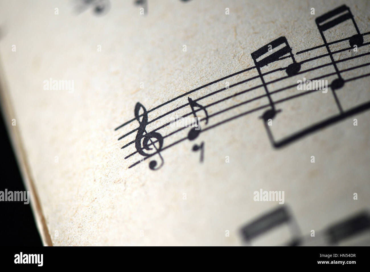 Treble clef notes hi-res stock photography and images - Alamy