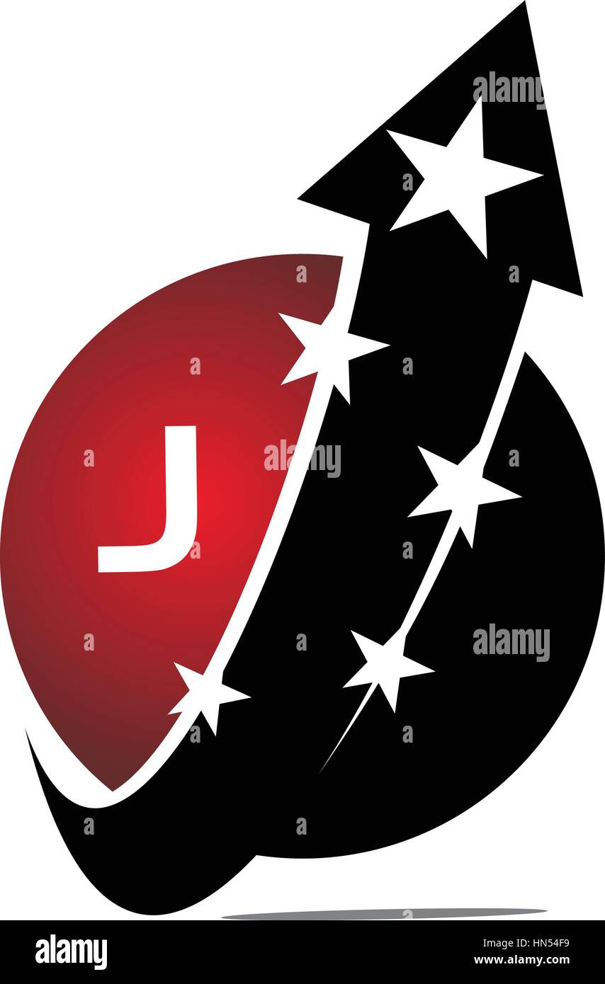 Star Swoosh Letter J Stock Vector Image & Art - Alamy