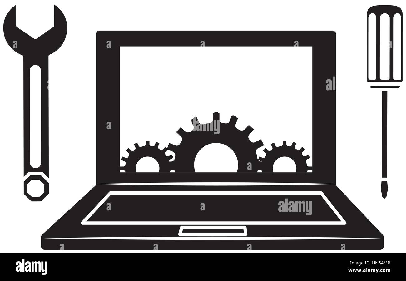 Technical repair computer icon image hi-res stock photography and ...