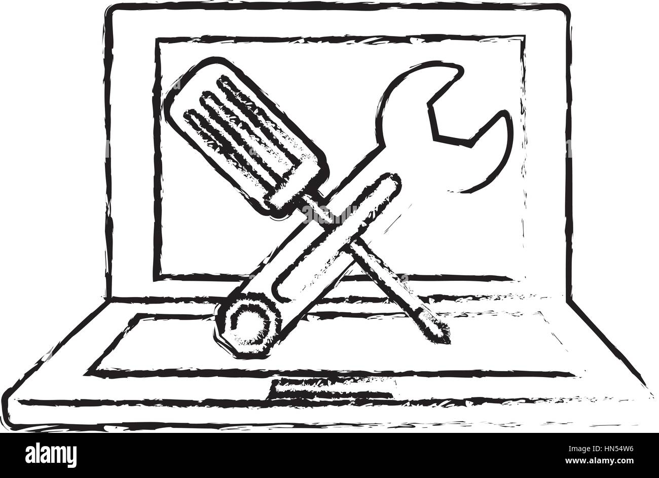 technical repair of computer icon image vector illustration design ...