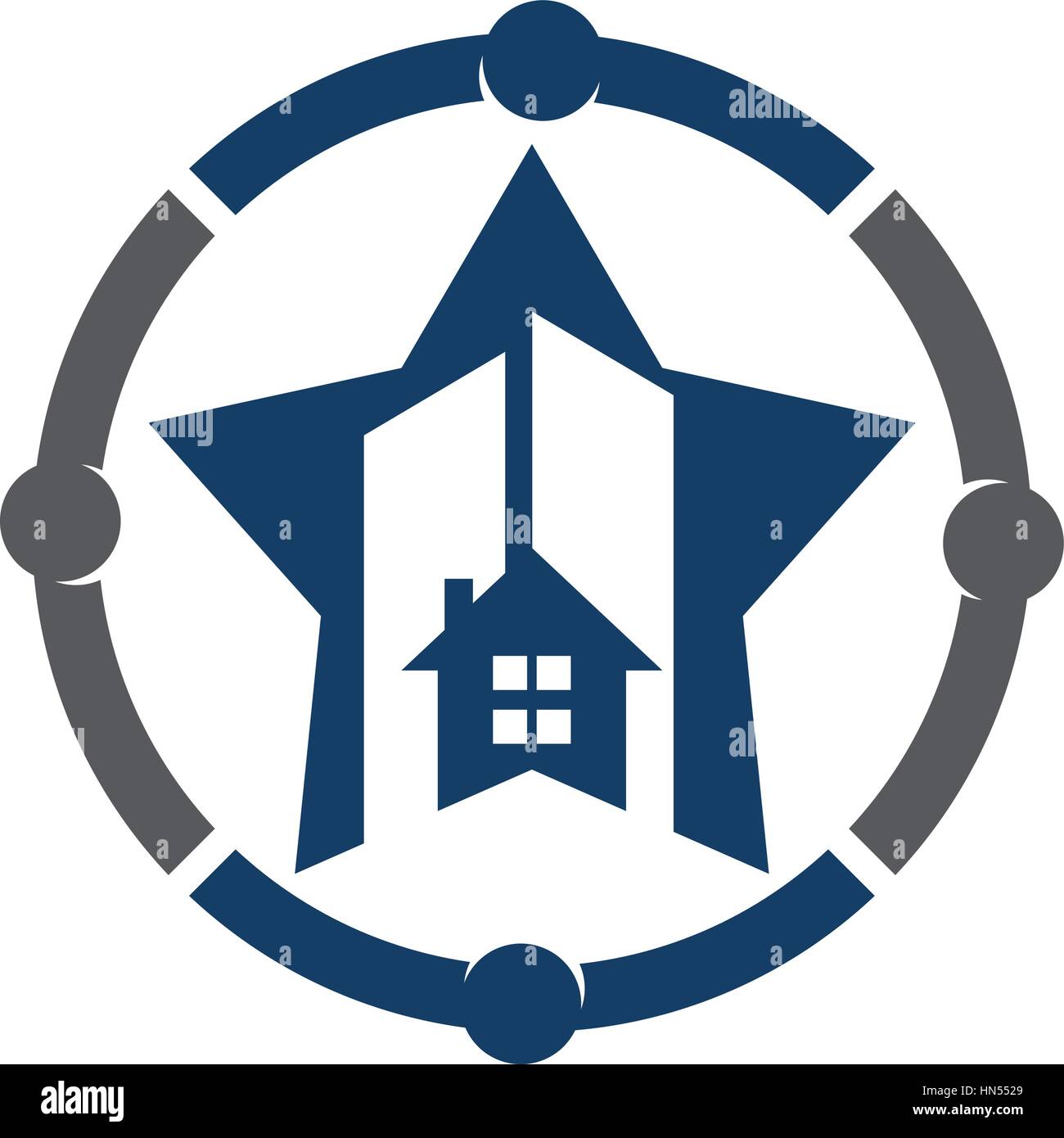 Home star Stock Vector Images - Alamy