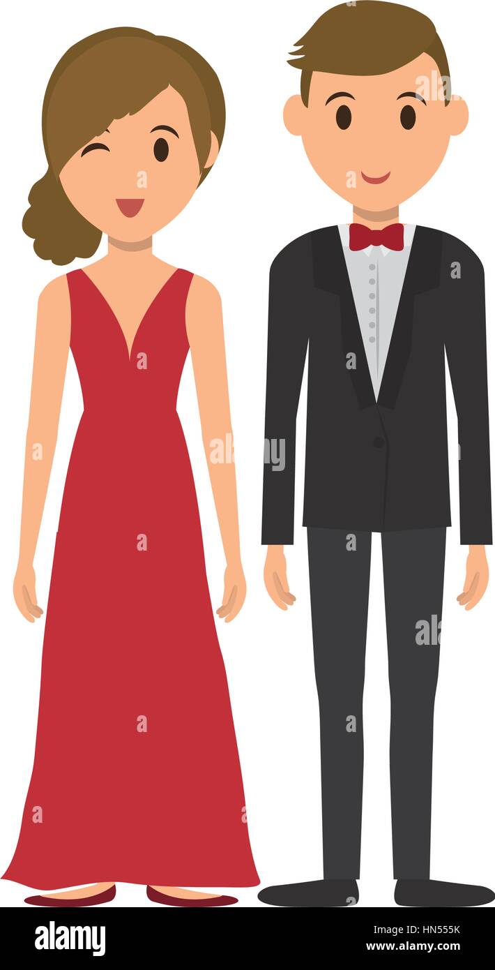 Cute couple cartoon icon vector illustration graphic design Stock ...